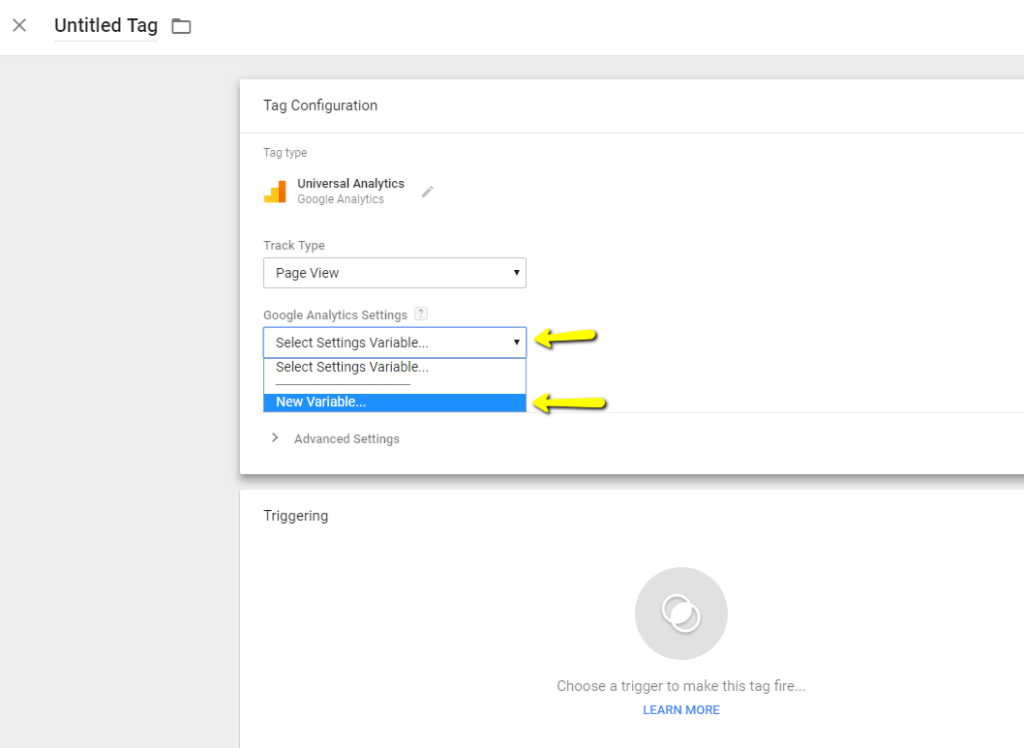 Install Google Analytics using Google Tag Manager
