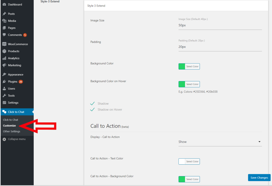 Style-3 Extend - Click to Chat