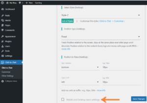 Position To Place – Click to Chat