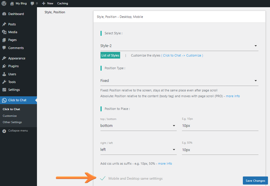 Position To Place – Click to Chat
