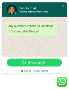 Greetings - Click to Chat